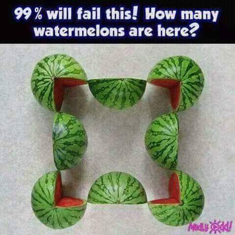 99% will fail this! How Many Watermelons are there? Brainteaser Puzzles ...