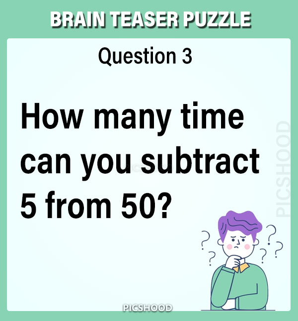 10 Brain Teasers & Math Puzzles Viral Quiz – Logic Puzzles Quiz – Picshood